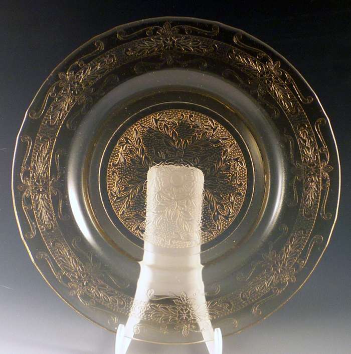 Not Your Usual Pattern: Stippled Rose Band Yellow Depression Glass