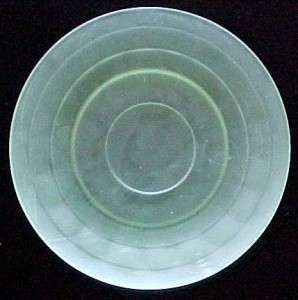 Green Satin – Block Optic Frosted Depression Glass
