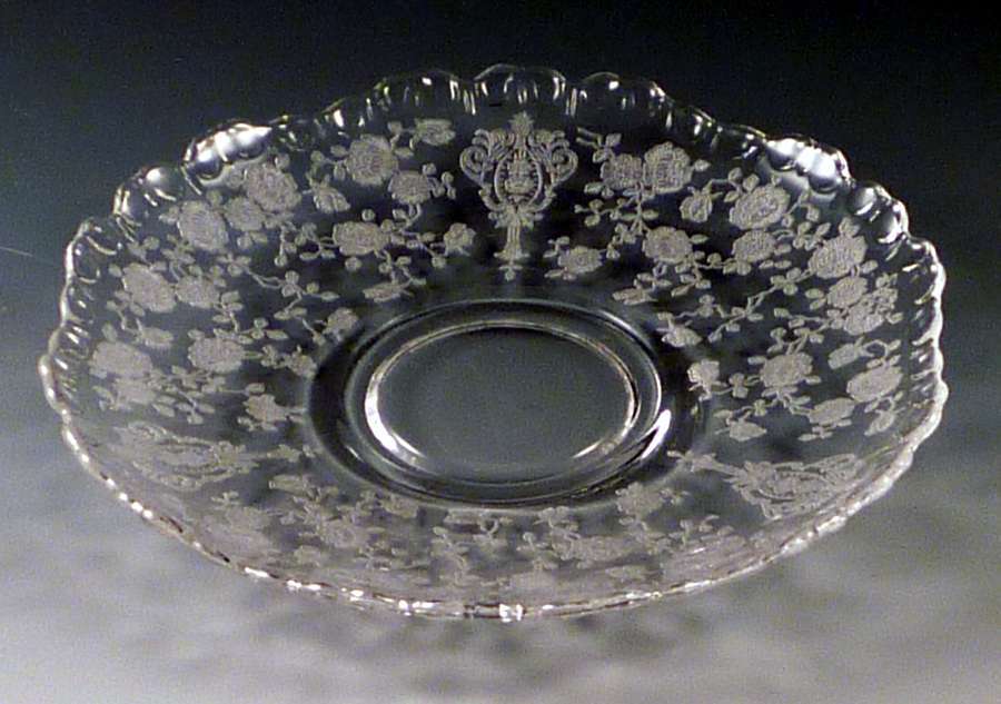 Let’s Reduce Confusion – Cambridge Glass Plates Chantilly Etch