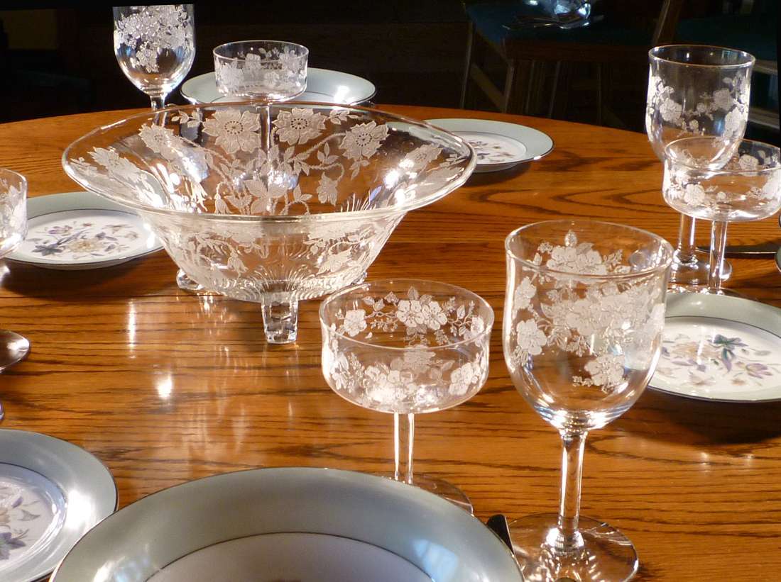 Flowers In December – Noritake Dinnerware and Monongah Crystal