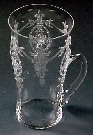 More Basket Etches – Elegant Glass Urns and Flowers Etched Stemware