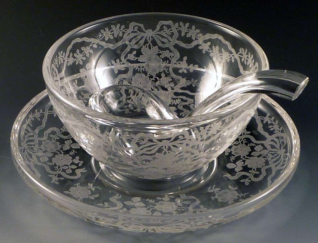 Fostoria Romance Etched Crystal Bowl