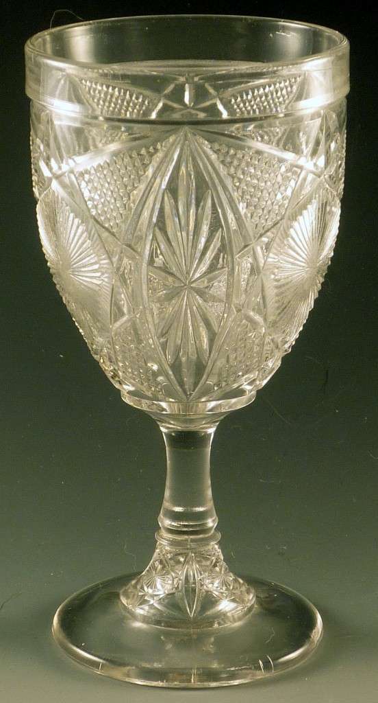 A Real American Antique – Brazen Shield Glass Goblet