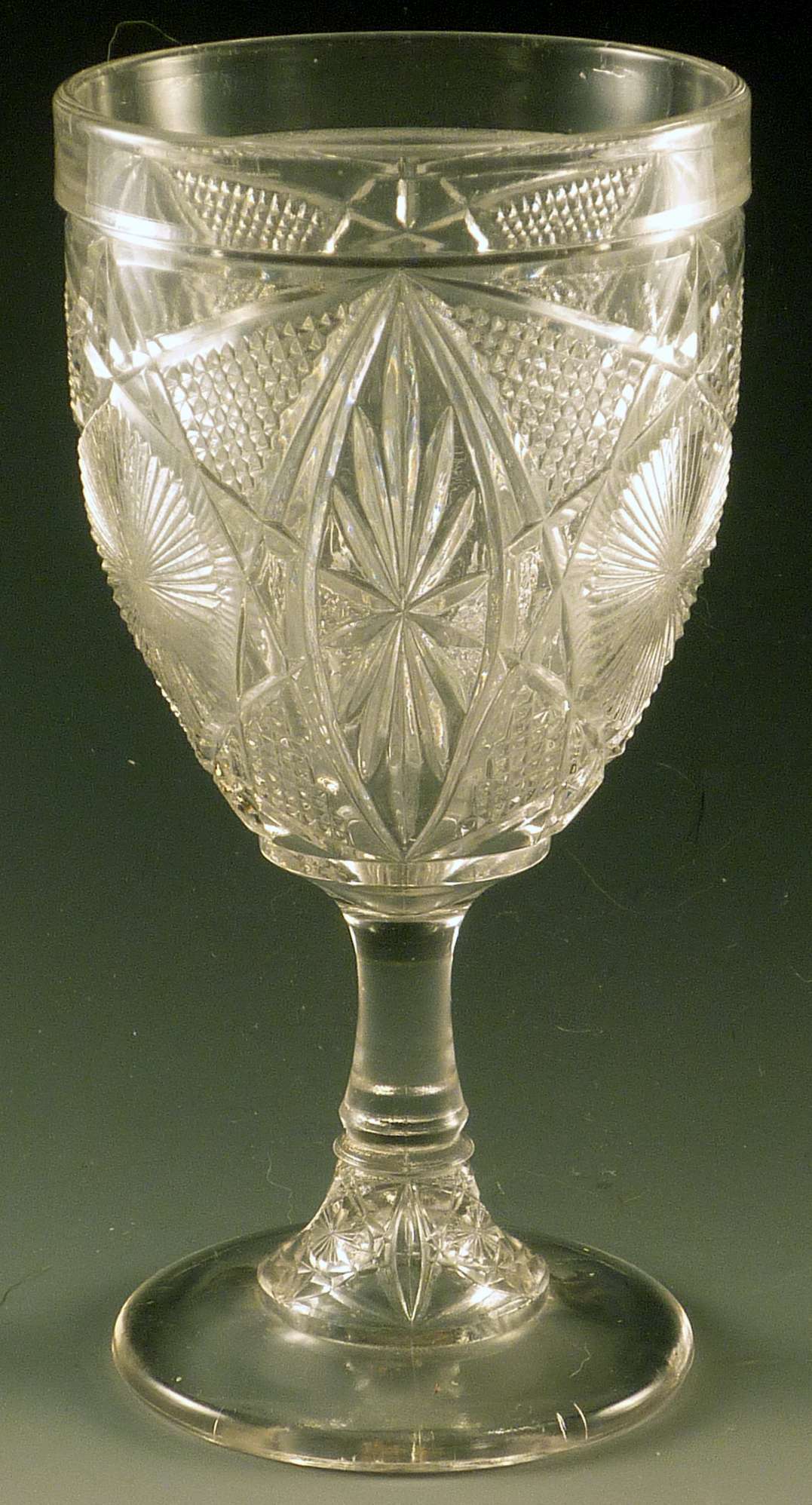 A Real American Antique – Brazen Shield Glass Goblet