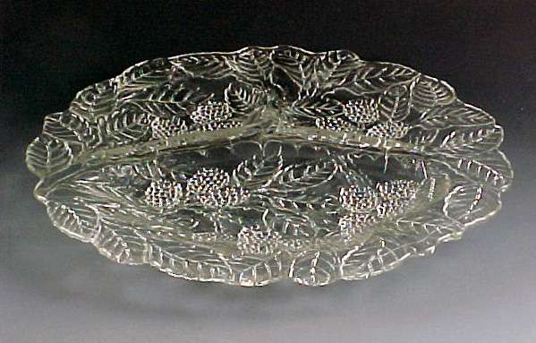 Indiana Glass Loganberry Depression Glass in Clear All Over Relief Pattern