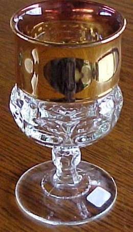 Gold Trimmed Vintage Glass from the 1940s to 1970s