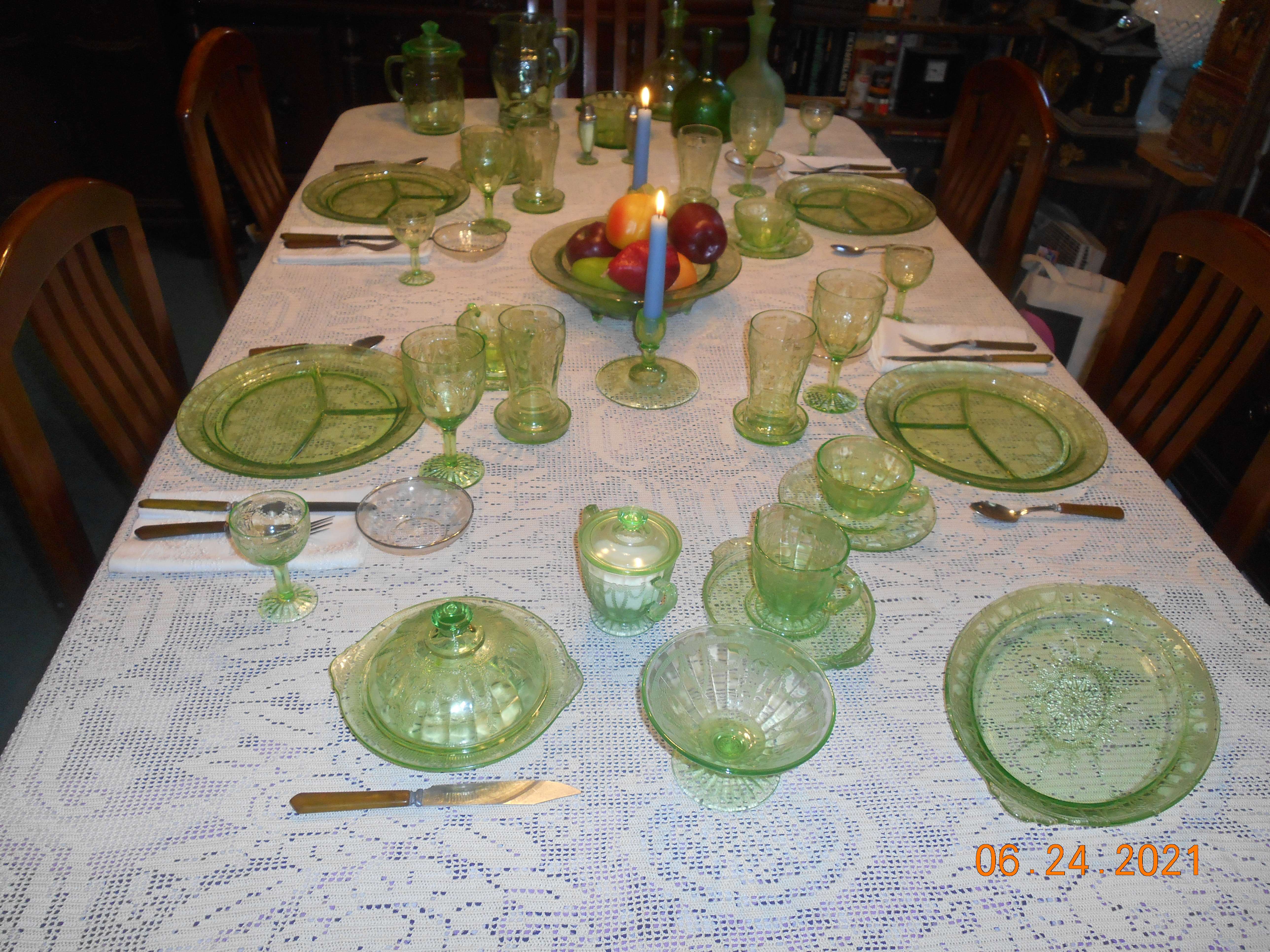 Cameo Green Depression Glass – Photos from a Happy Collector