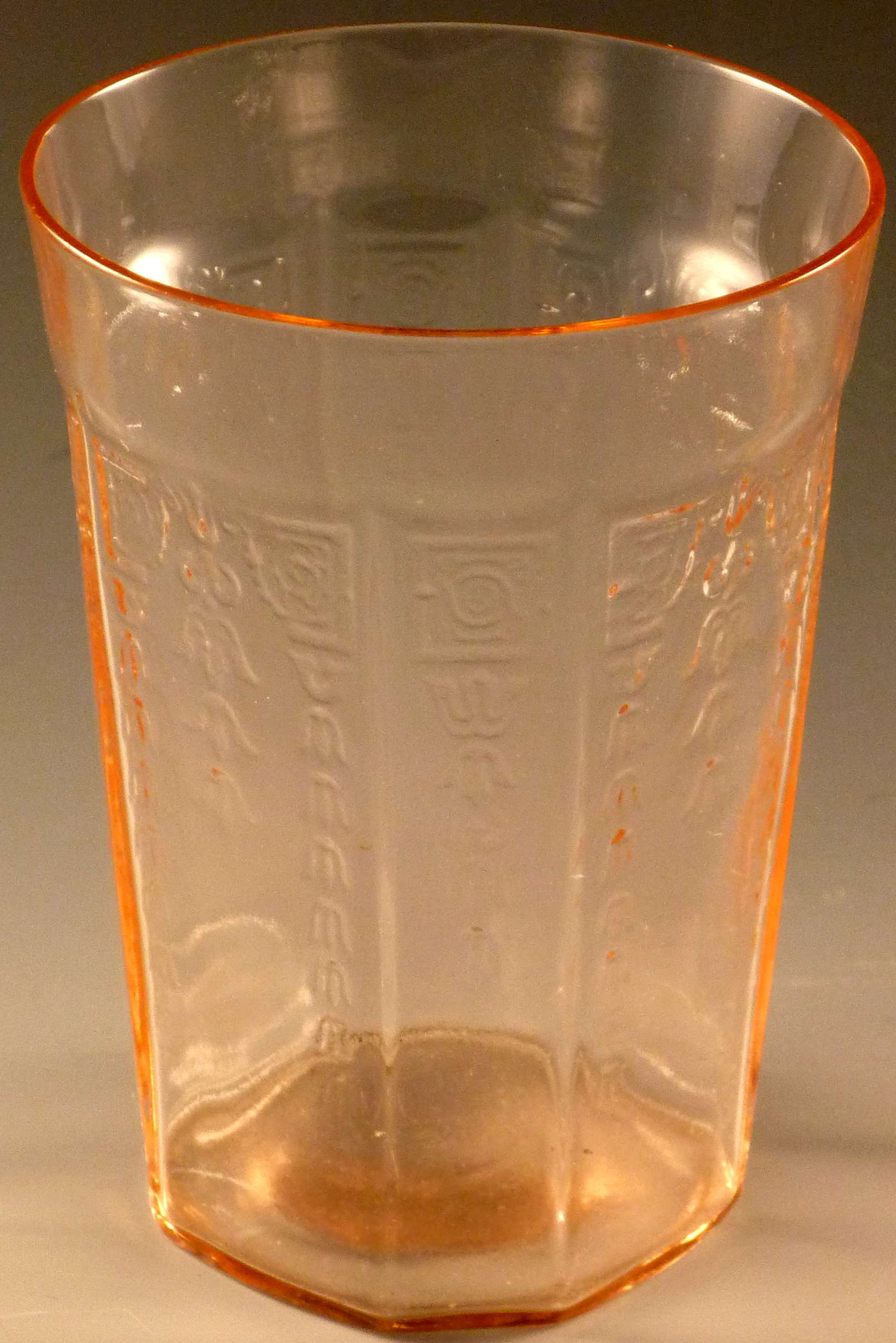 Pink and Green Depression Glass Squared – Princess