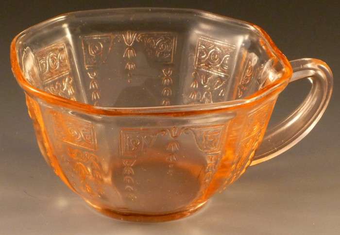 Pink and Green Depression Glass Squared – Princess